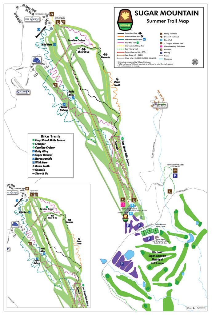 Summer Trail Map – Sugar Mountain Resort